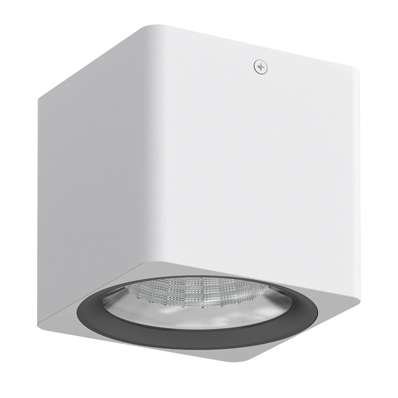 White Black Square Shape Light 20W LED Downlight Surface Mounted Lights ...