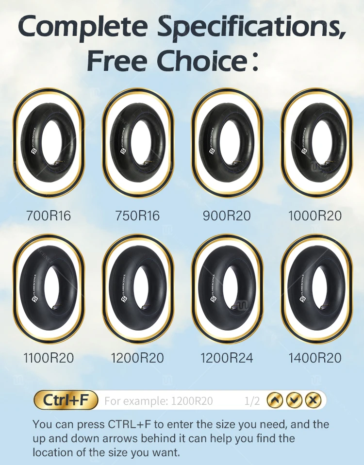 Truck Tyre Inner Tube 1000 20 1000-20 1000r20 With Tr78a Valve Butyl ...