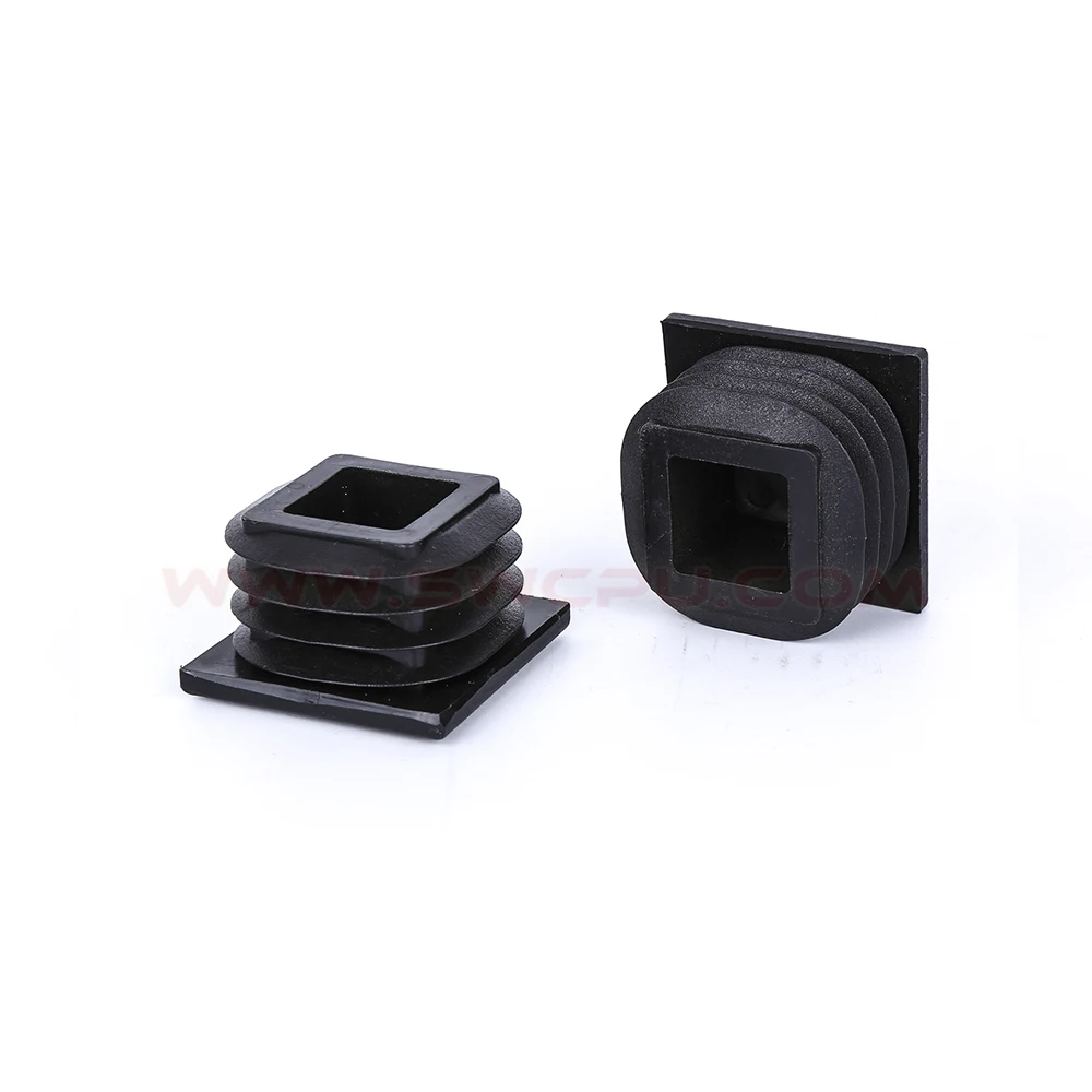 Square Tube Plastic End Caps - Durable & Customizable