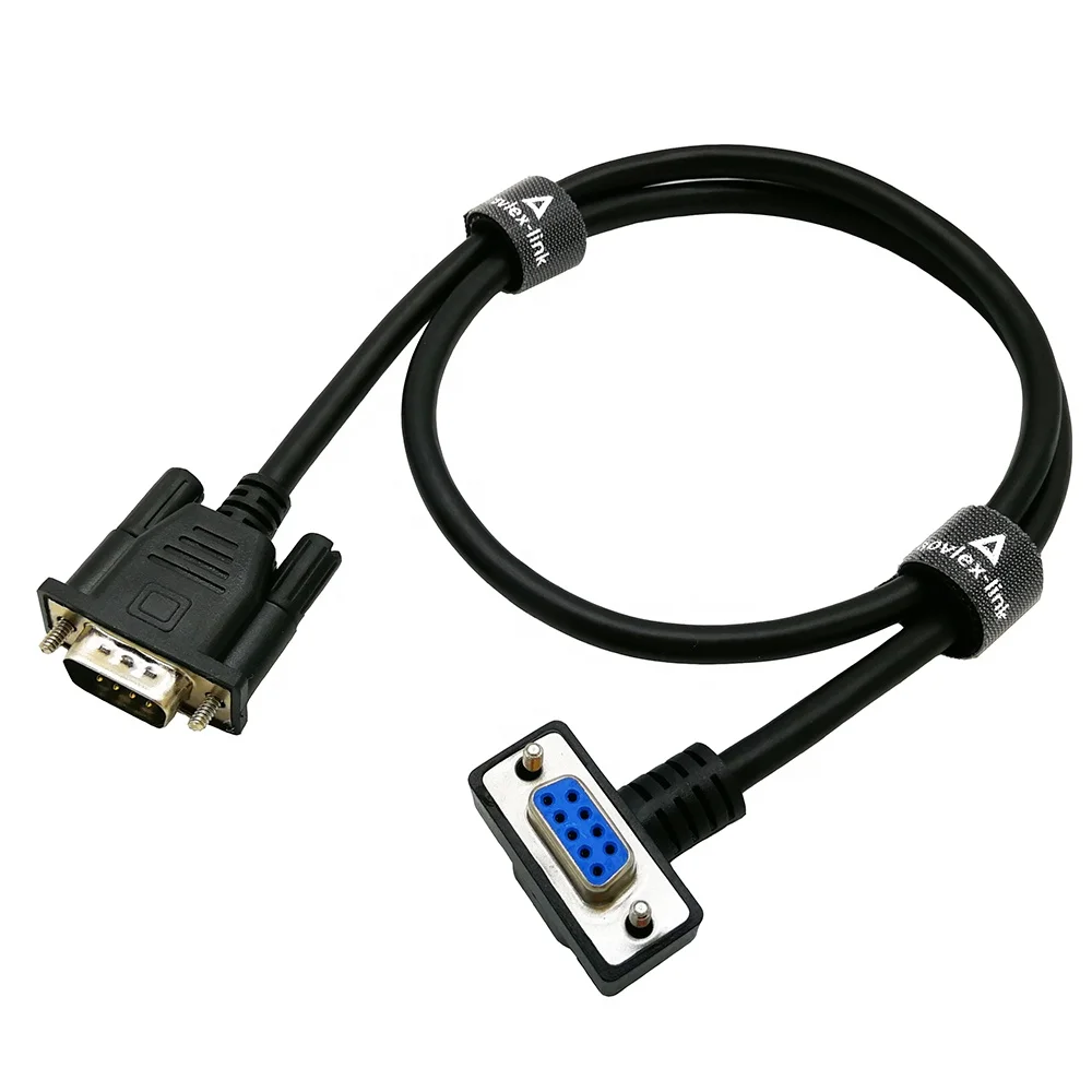 RS232 Serial Cord Right Angle DB9 Female to Female Cable| Alibaba.com