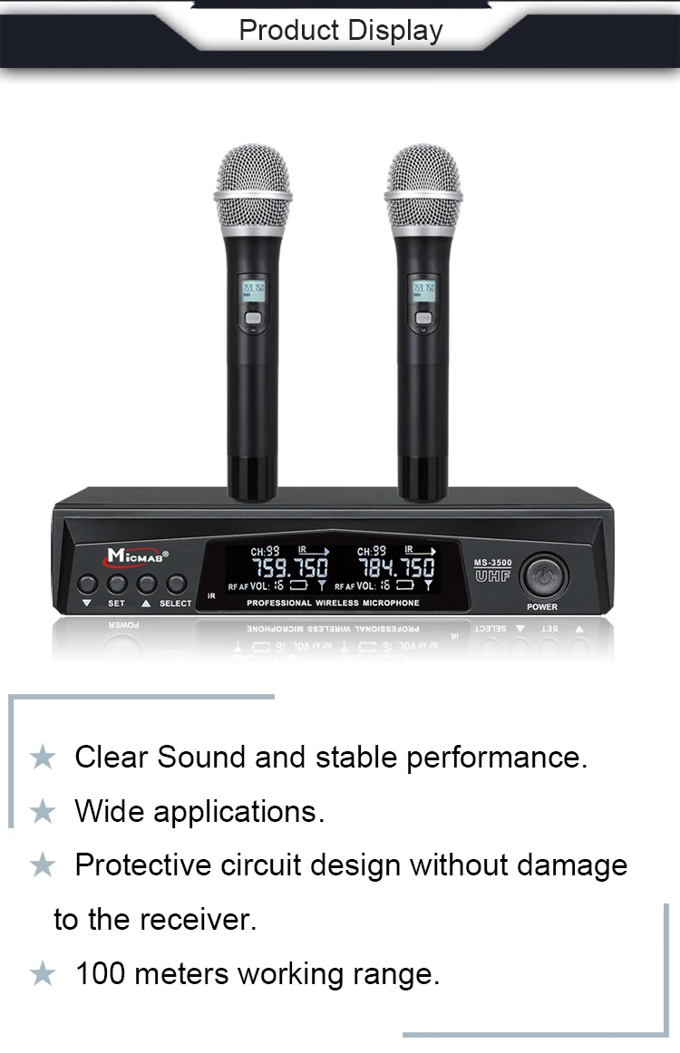 Plastic Professional Wireless Microphone Made In China Microphone ...