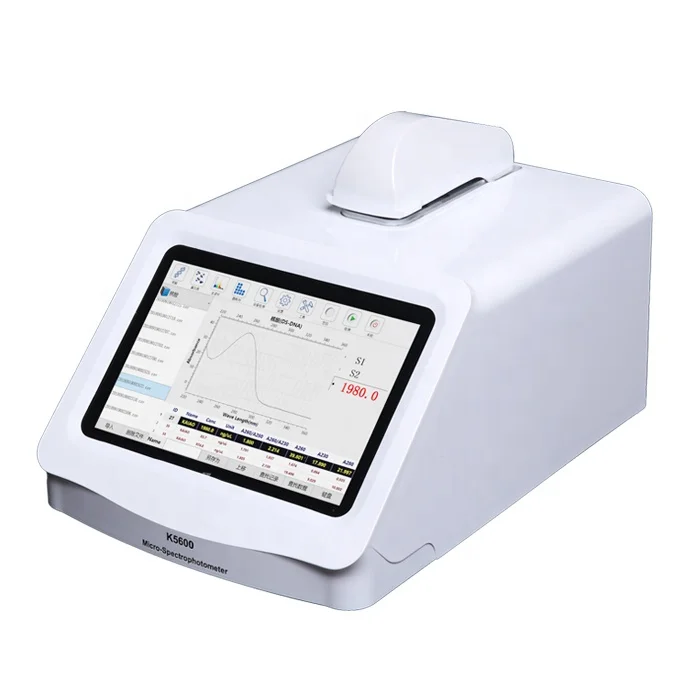 Laboratory Nanodrop Spectrophotometer Nano Micro Spectrophotometer for ...