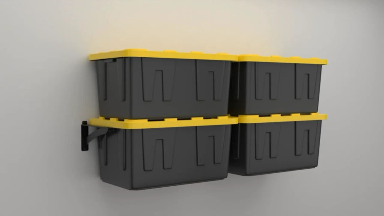 27-gallon Bins Overhead Bin Rack For Container Ceiling Mount Adjustable ...