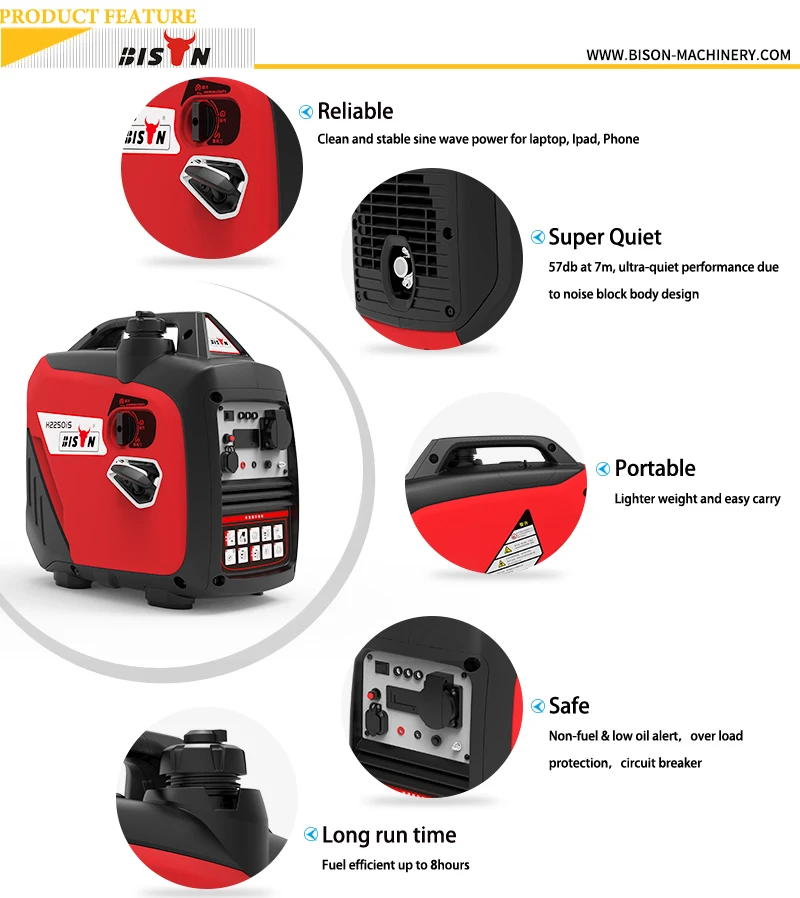 Bison Super Quiet 2000-watt Portable Inverter Generator - Buy Bison ...