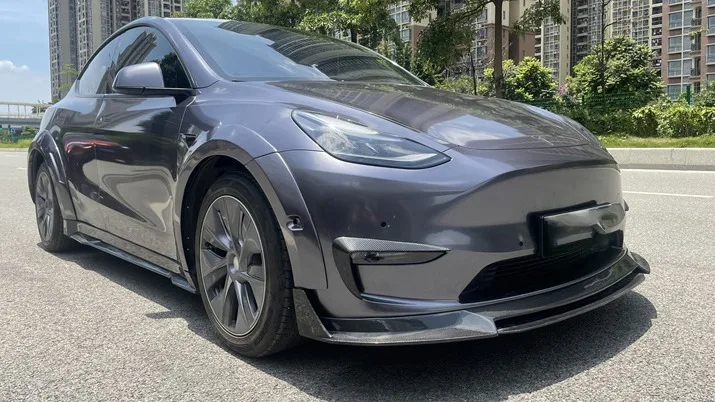 For Model Y Side Fender Flares Wide Bodykit For Tesla Model Y - Buy ...