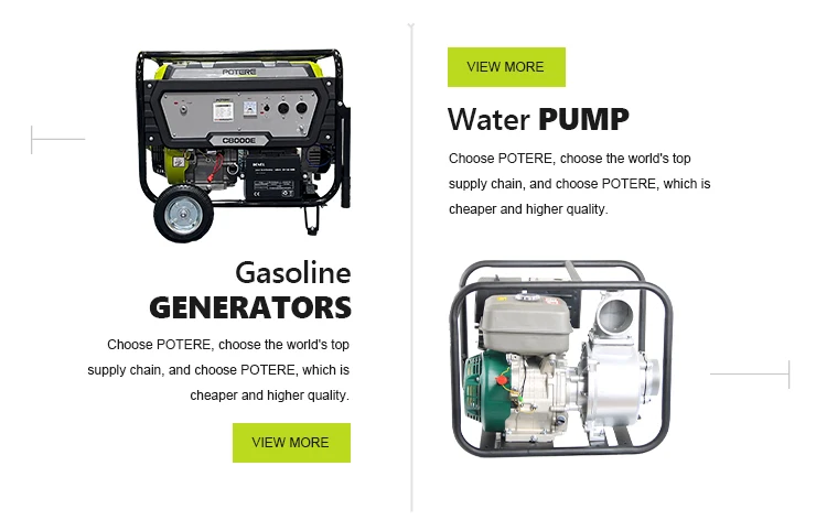 Potere 6kw 6.5kw 220v 15 /s 25l Generator Prices Electricity Generation ...