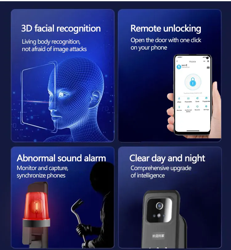 Smartstone 3D Face Recognition Door Lock - Secure & Convenient
