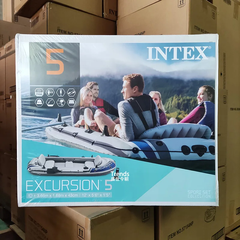 Intex 68325 Excursion 5 Boat Set Inflatable Boat Air Boat - Buy Rowing ...
