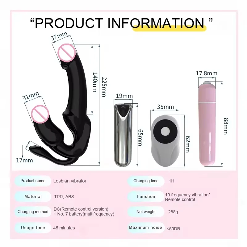 Wearing A Three-purpose Dildo Female Masturbator Lesbian Pants Vibrating Frequency Conversion ...