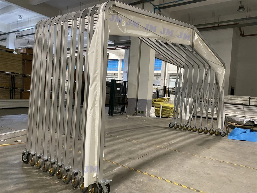 Customized Retractable Tent Movable Car Parking Shed Tunnel Tents With ...