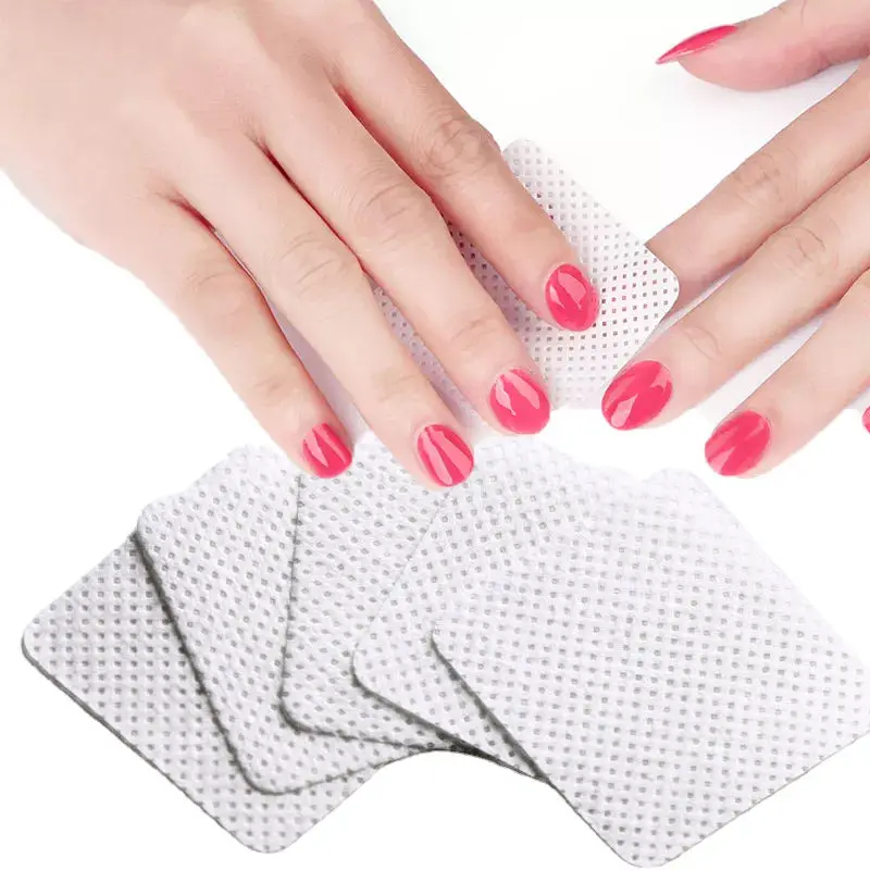 Wholesale 100% Cotton Lint-free Nail Polish Remover Wipes Square ...