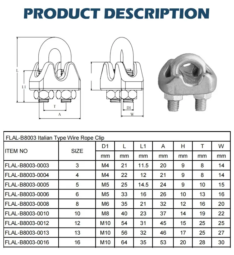 Anti-corrosion 316 304 Stainless Steel Italian Type Wire Rope Cable ...