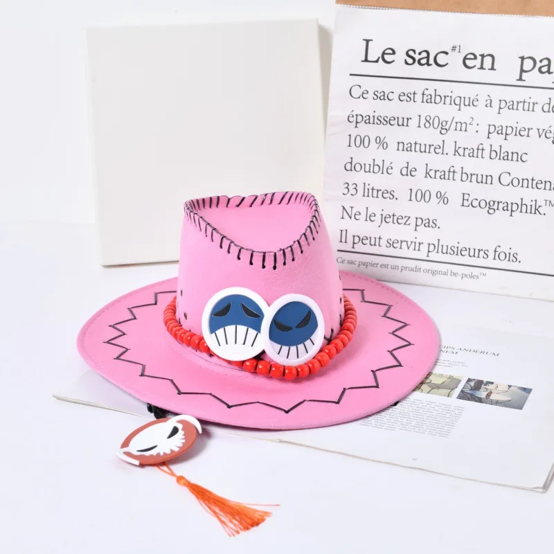 One Pieced Luffy Boxer Ace Anime Cosplay Cowboy Pirates Festival Hats ...