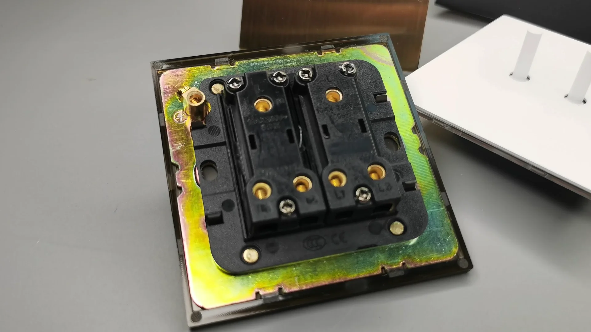 Stainless Steel Switch 2 Gang 2 Way Toggle Smart Home System Uk ...