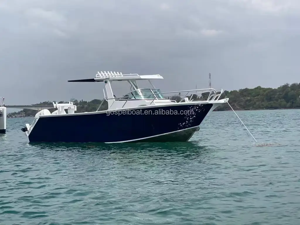 Deep V Bottom Fishing Boat 25ft Center Cabin Aluminum Cruiser