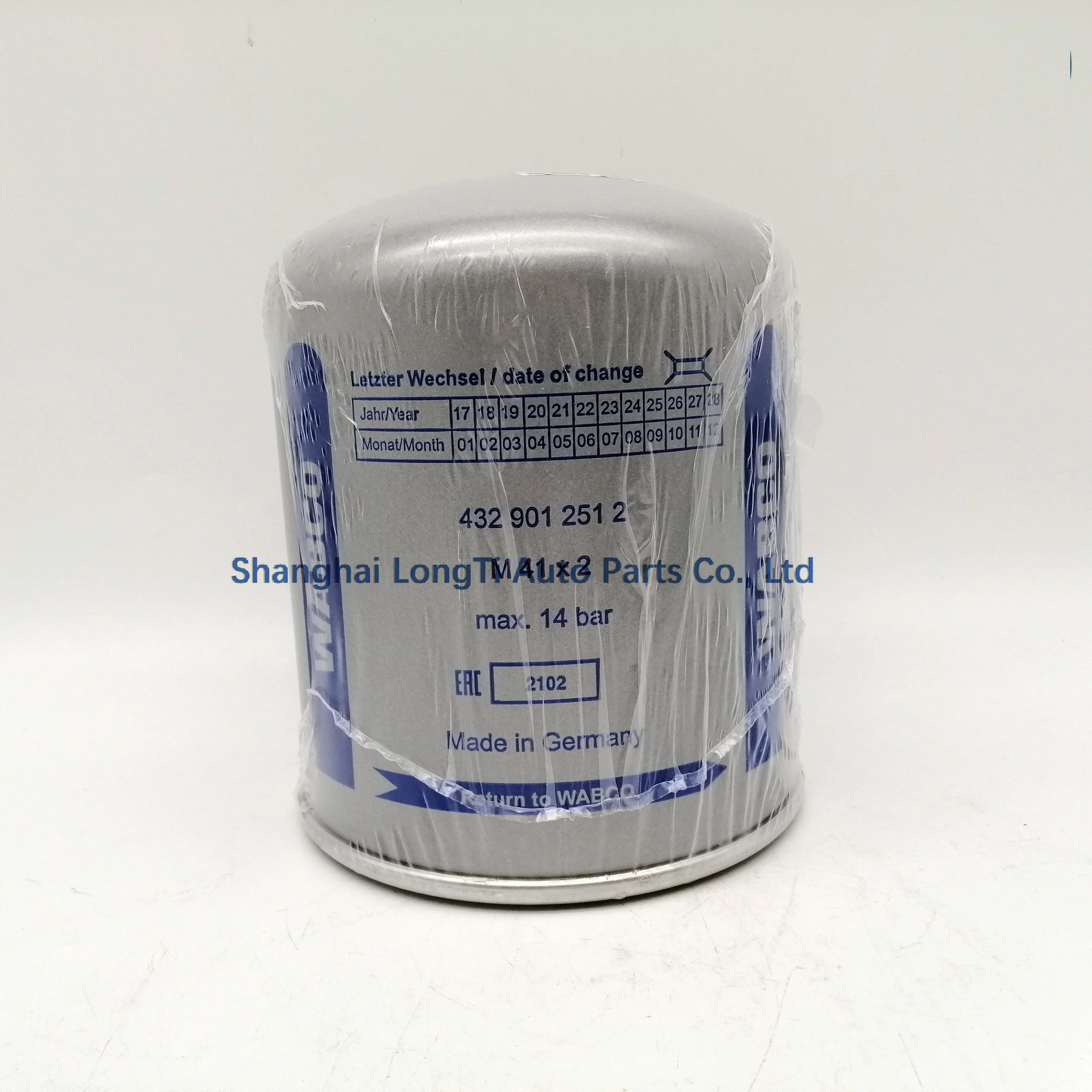 WABCO Desiccant Cartridge 4329012512 for Truck Bus Protection