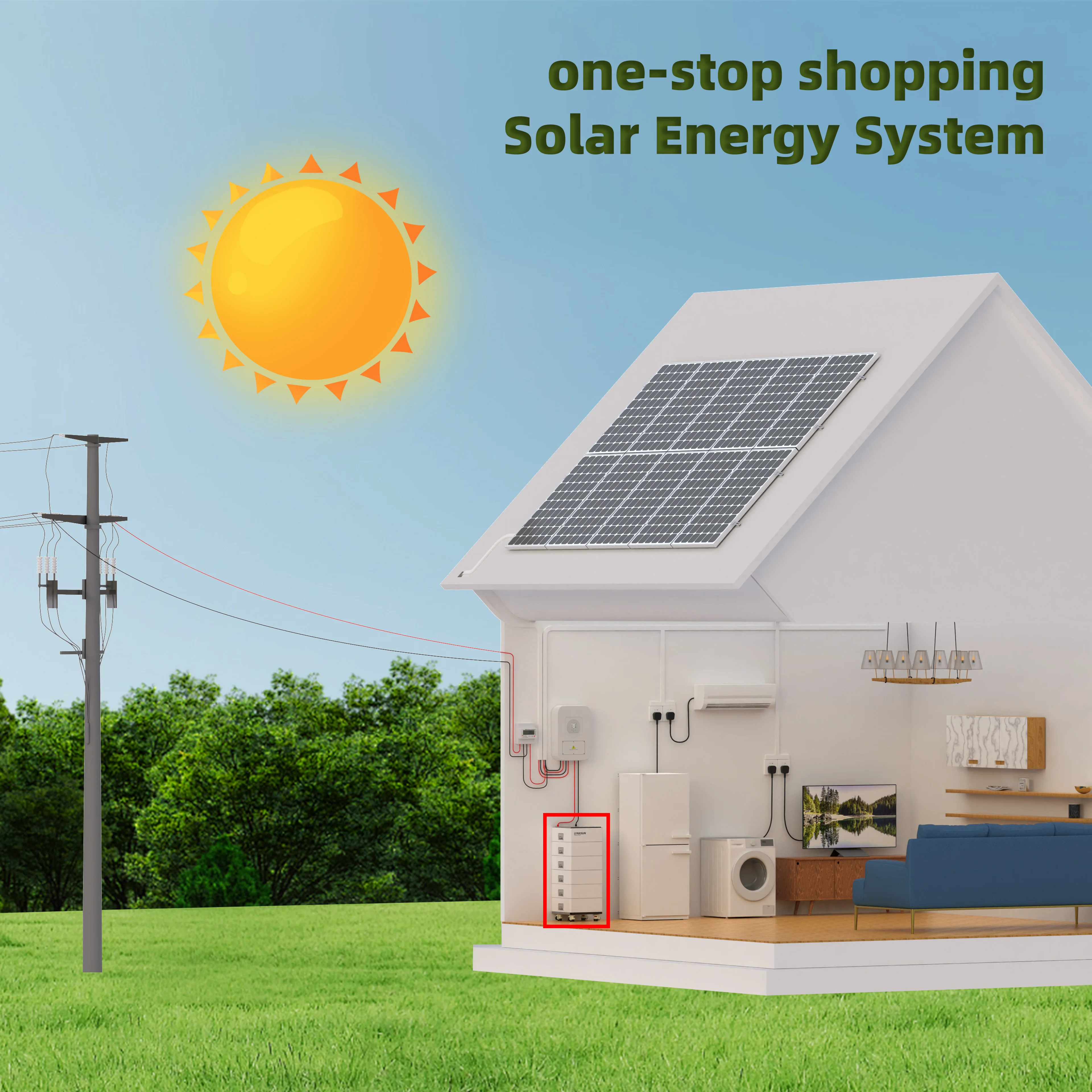 All-in-one Energy Storage System Solar Energy Storage Battery Hybrid ...