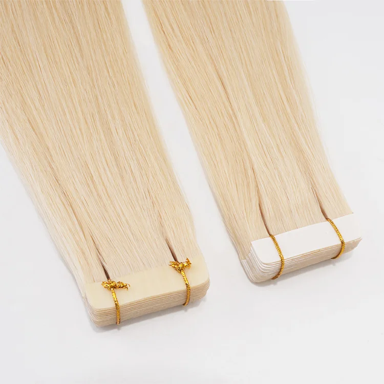 Tape Ins Extension Double Drawn Skin Weft Invisible PU Tape in 100% ...
