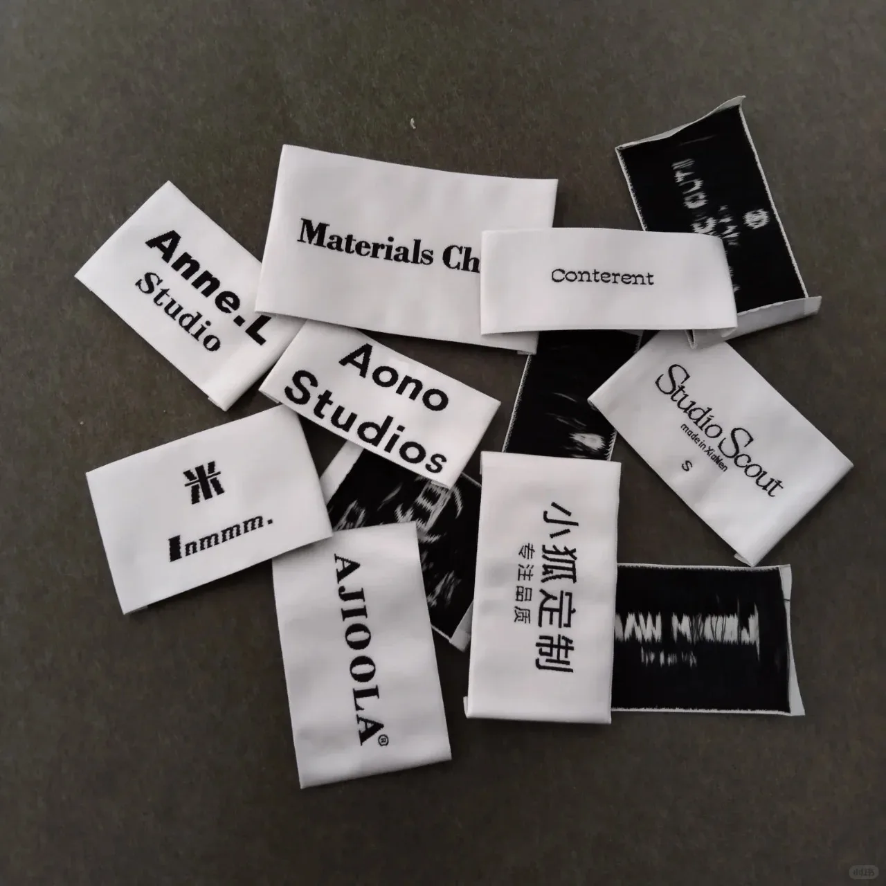 U9 Nfc Tag Woven Laundry Label Clothing Washable Woven Fabric Rfid Uhf ...