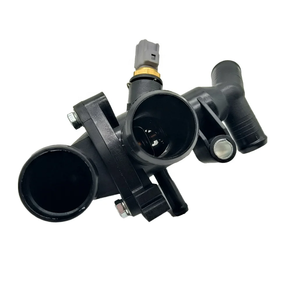 1733253 Bb3q8a586ab Thermostat Housing Coolant Water Flange For Ford ...