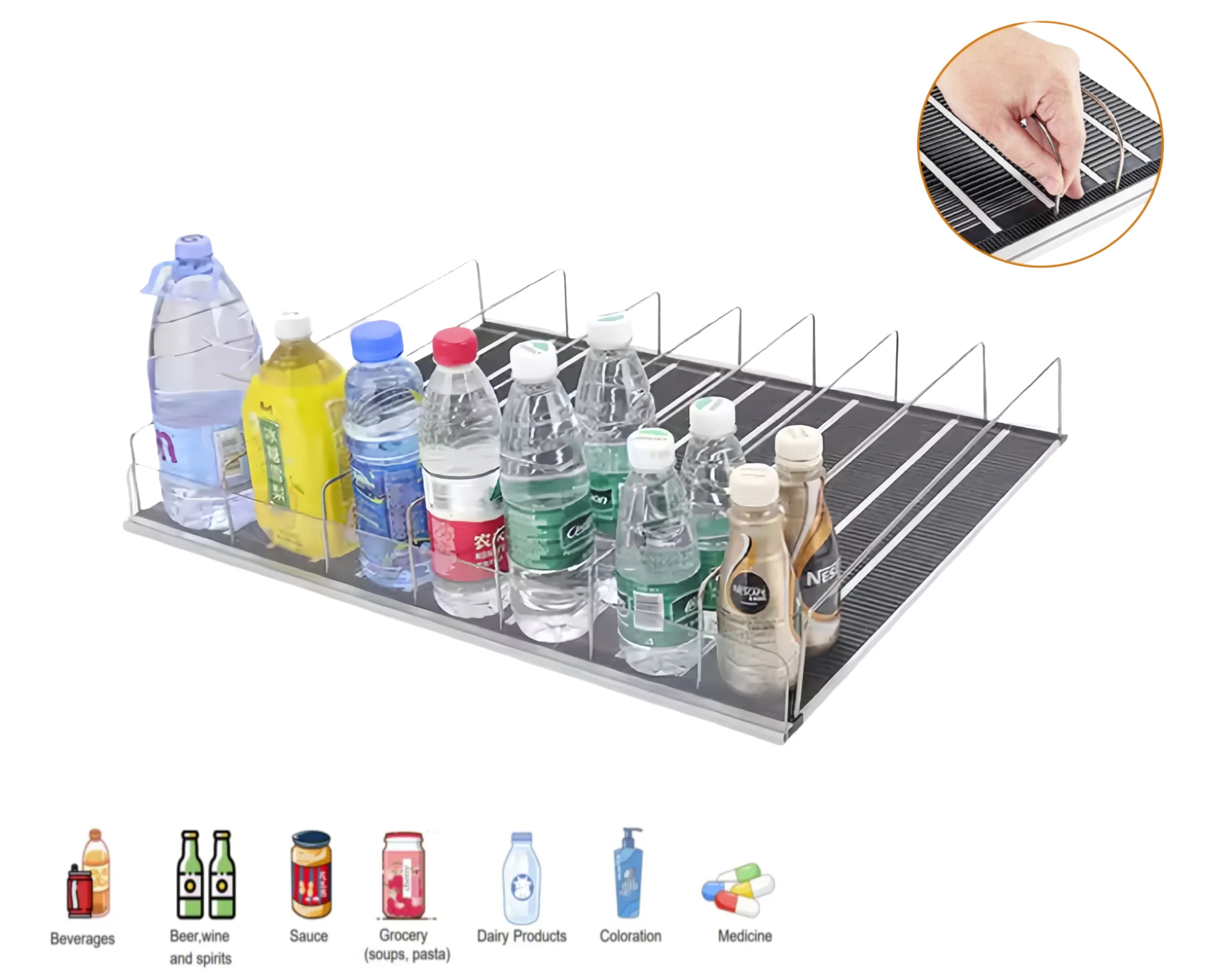 Convenience Store Auto Front Gravity Cooler Shelf Pusher Walk-in Cooler ...