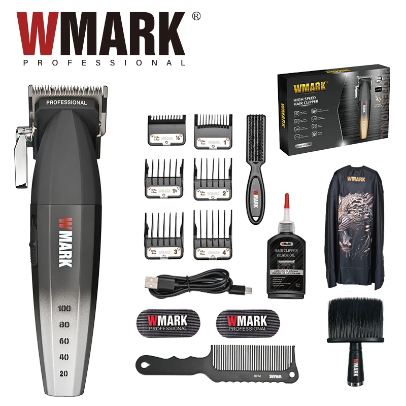 Wmark Ng-2038 Rts 9000rpm Super Motor Rechargeable Electric Barber Mens ...