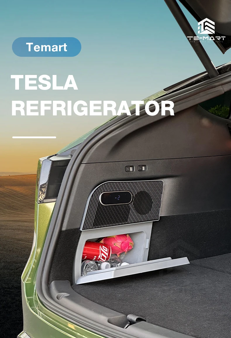 Portable12v Fridge Freezer Camping Car Refrigerator For Tesla Model Y ...