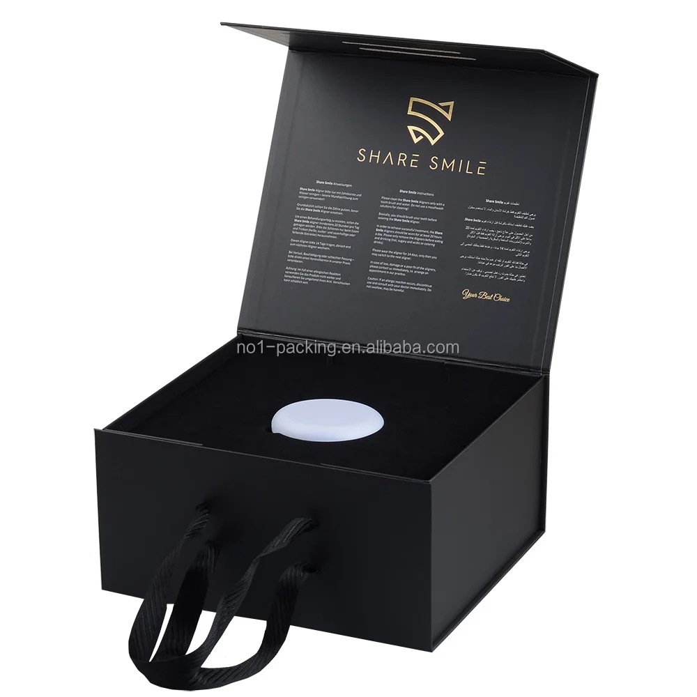 Custom Paper Rigid Cardboard Magnetic Teeth Orthodontic Retainer Dental ...