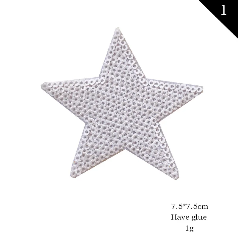 Cartoon Bling Star Sequin Embroidered Patch For Decoration - Buy Embroidered Patches,Cartoon ...