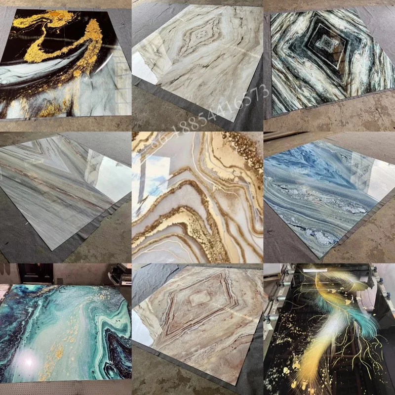 UV PVC Marble Sheet - High Glossy Wall Panels for TV Background
