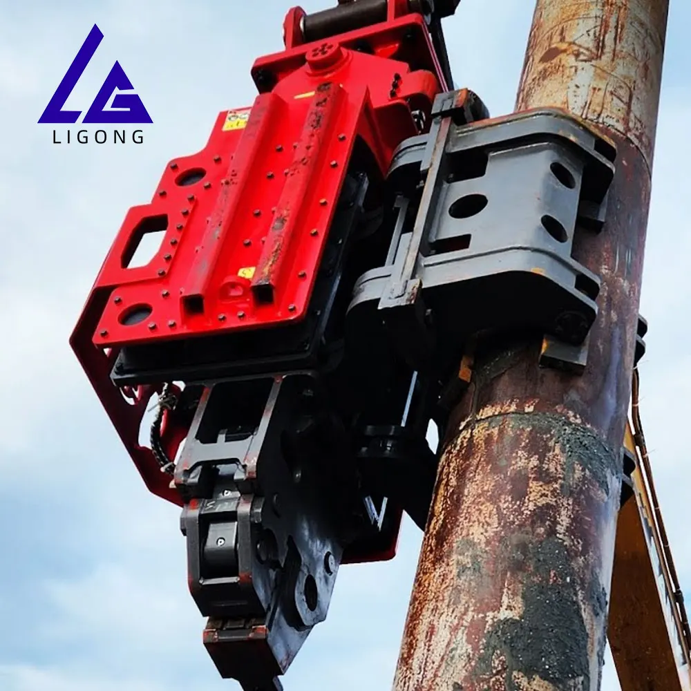 Heavy-duty Excavator-mounted Pile Driver Side Grip Pile Driver ...