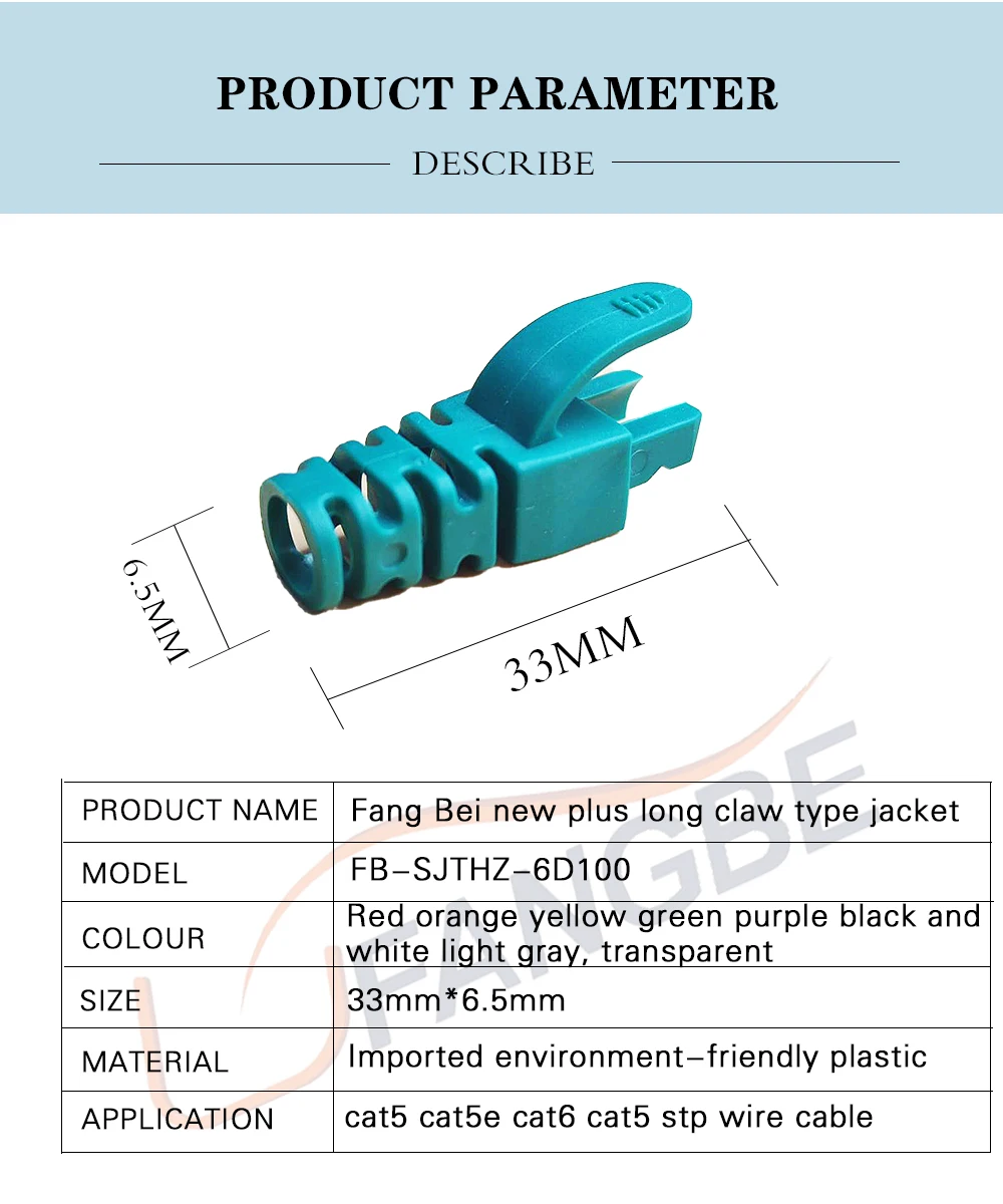 RJ45 Connectors Boot Modular Plugs Boots RJ11 RJ12 RJ9 Single Port Rj45 ...