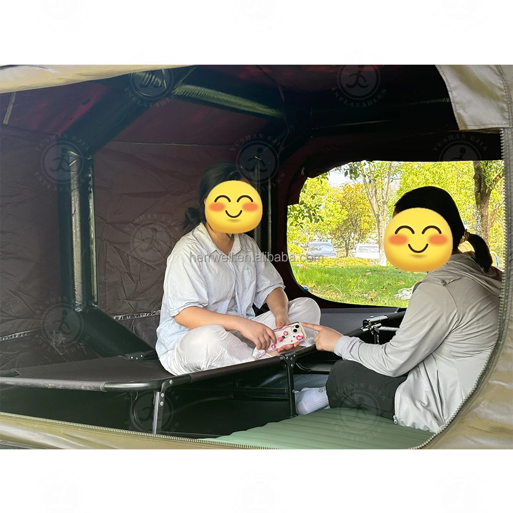 EJIA Inflatable Tent - Portable, Ultraviolet-Proof 4 Season Tent for 4 ...