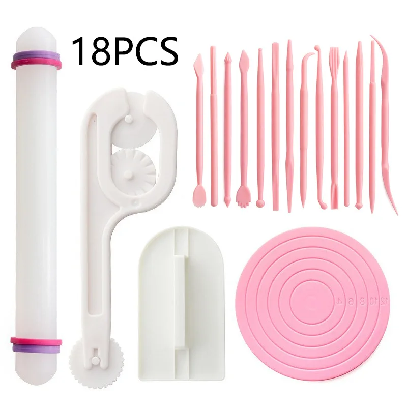 18-piece Children's Diy Plastic Polymer Clay Tools Multi Type White ...