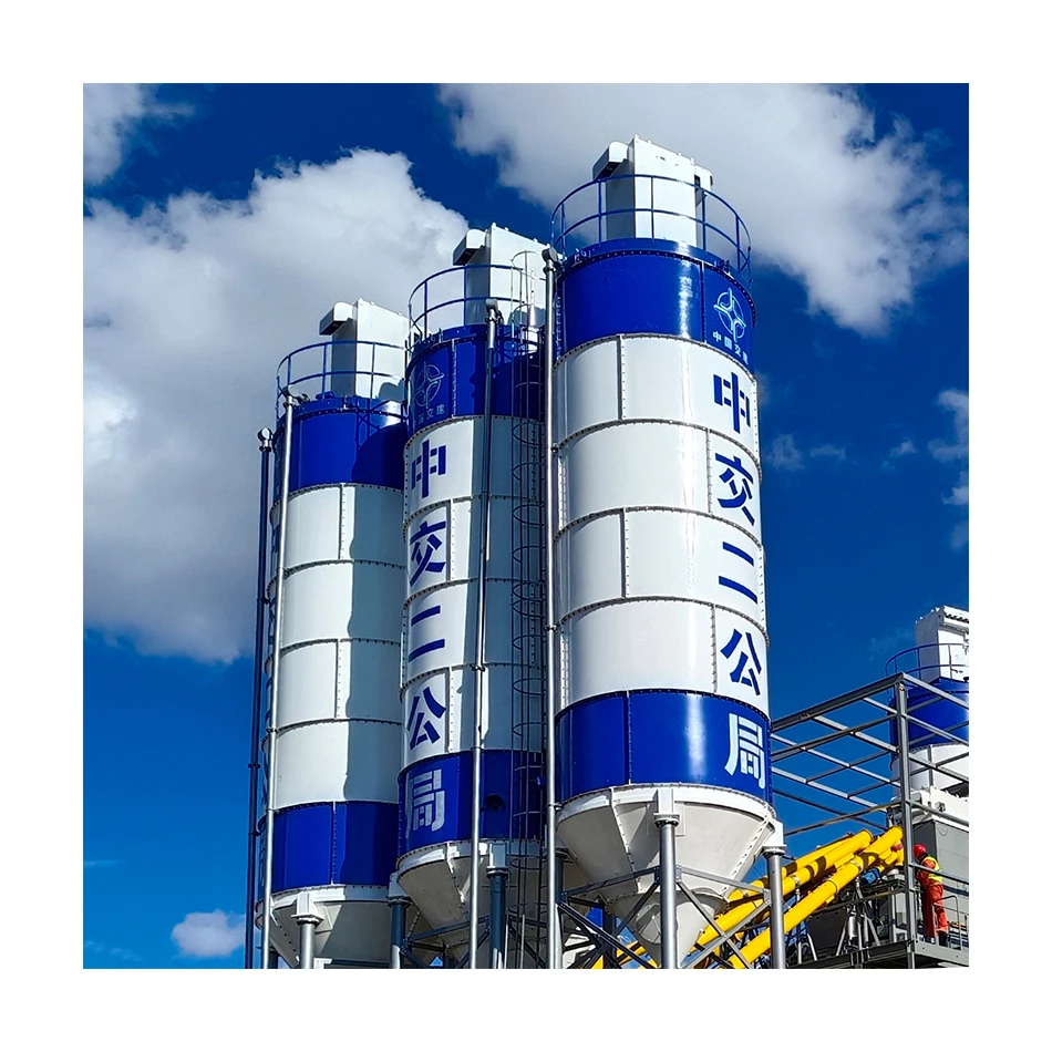 Vertical Steel Silo 200t Sheet Cement Silo Splice Type Split Storage ...