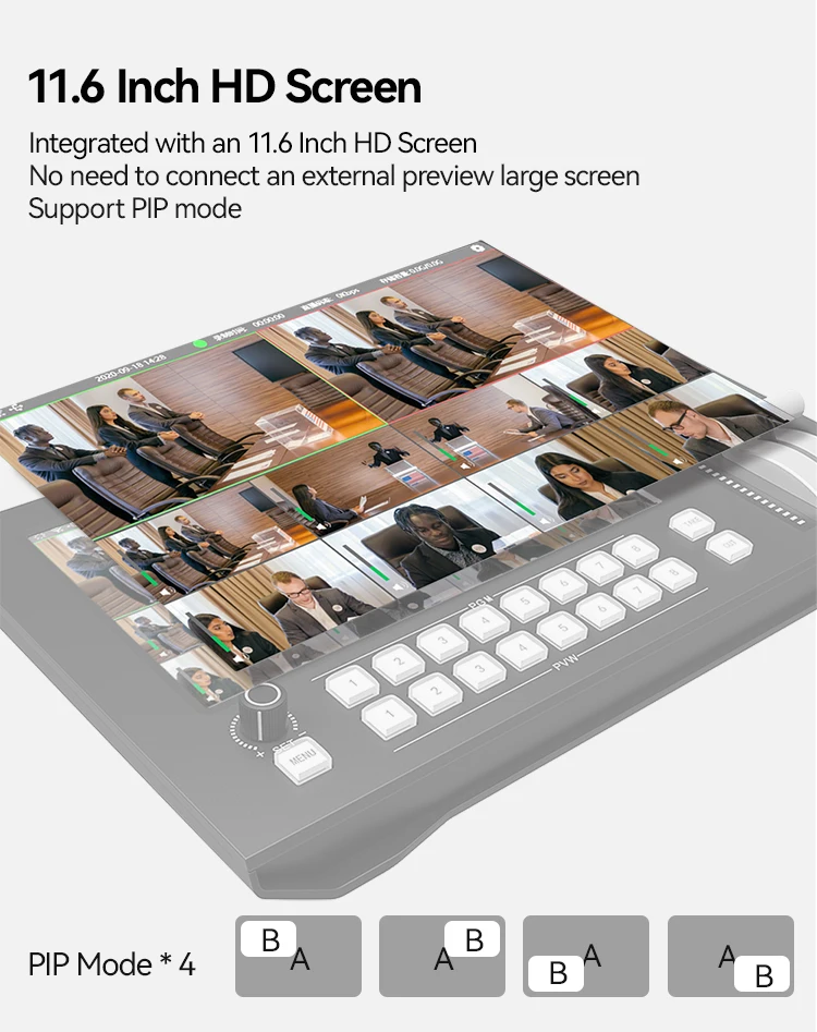 8 Channel Seamless Video Switcher Streaming,Live Stream Hdmi Sdi Rtmp ...