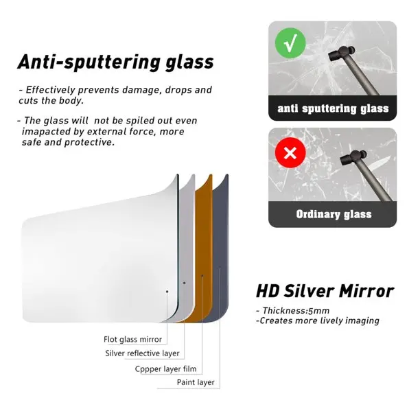 Modern Strong Durable Wavy Full Length Mirror Fashion Flannel Standing ...