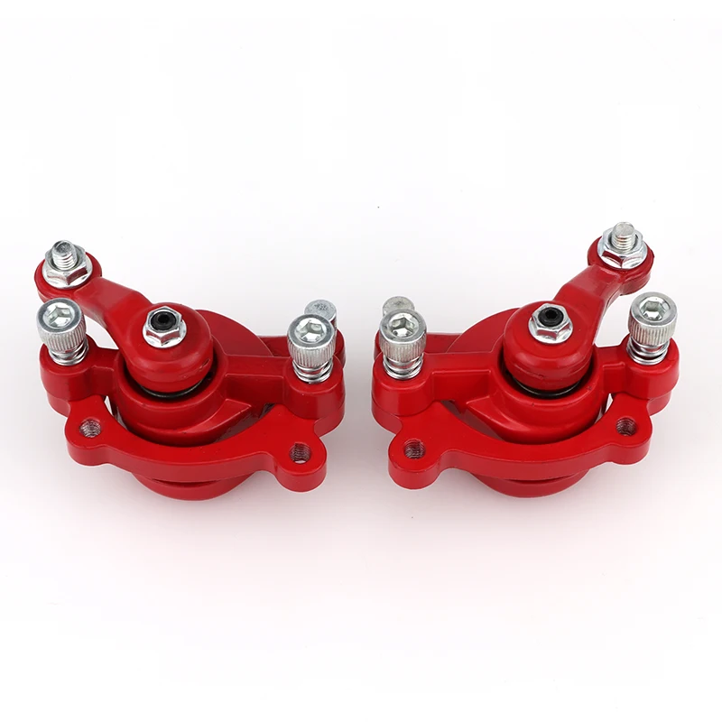 Left + Right Red Disc Brake Calipers For 2 Stroke 47cc 49cc Chinese ...