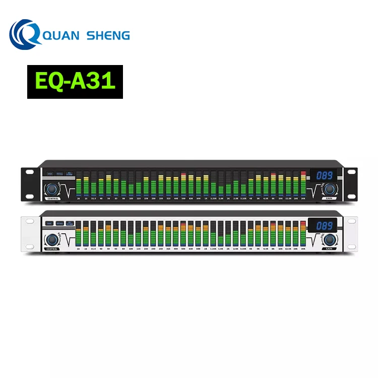 Eq-a31 Dual Channel Graphic Equalizer Led Digital Audio Sound Processor Sound System Dj ...