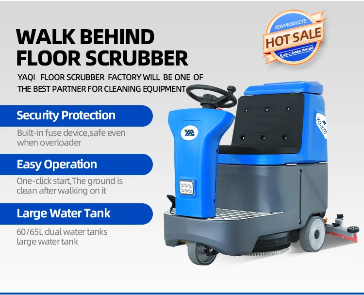 Industrial Driving Rotary Floor Scrubber for Commercial Cleaning