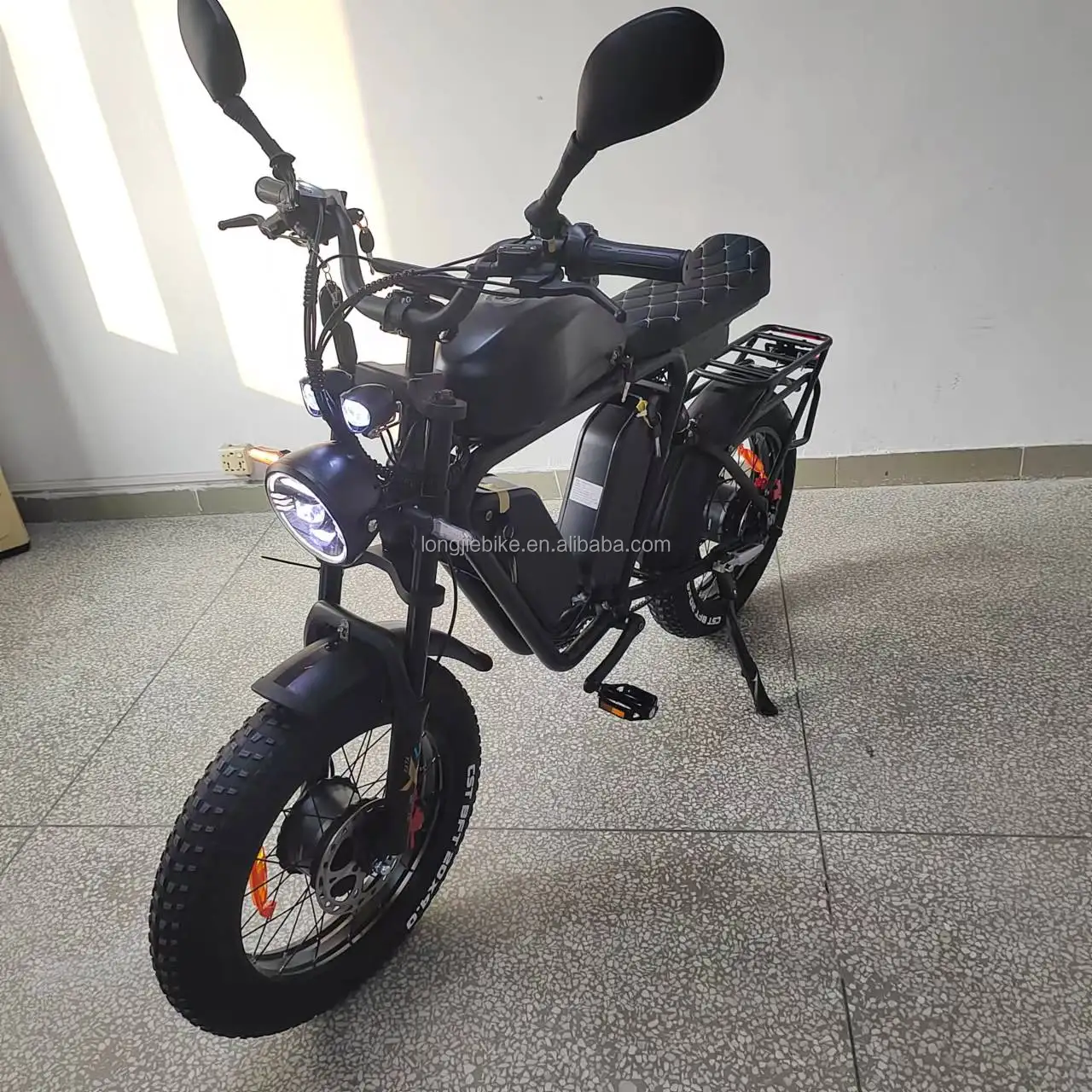 Electric Bike Dual Motor 2000W - Long Range & Full Suspension