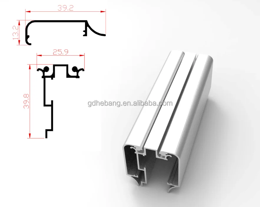 Outdoor Snap Frame Aluminum Extrusion Profile/lightbox Aluminium Frame ...