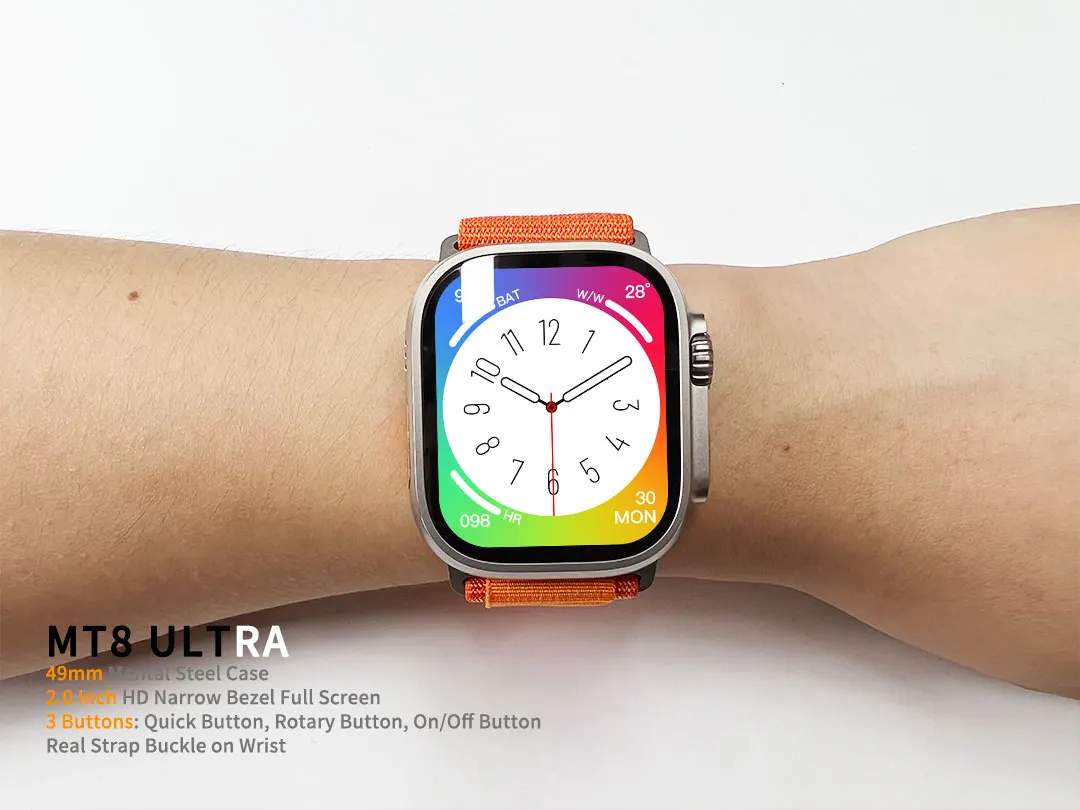 New Watch 8 Mt8 Ultra With Long Battery Life Real Three Press The Key ...