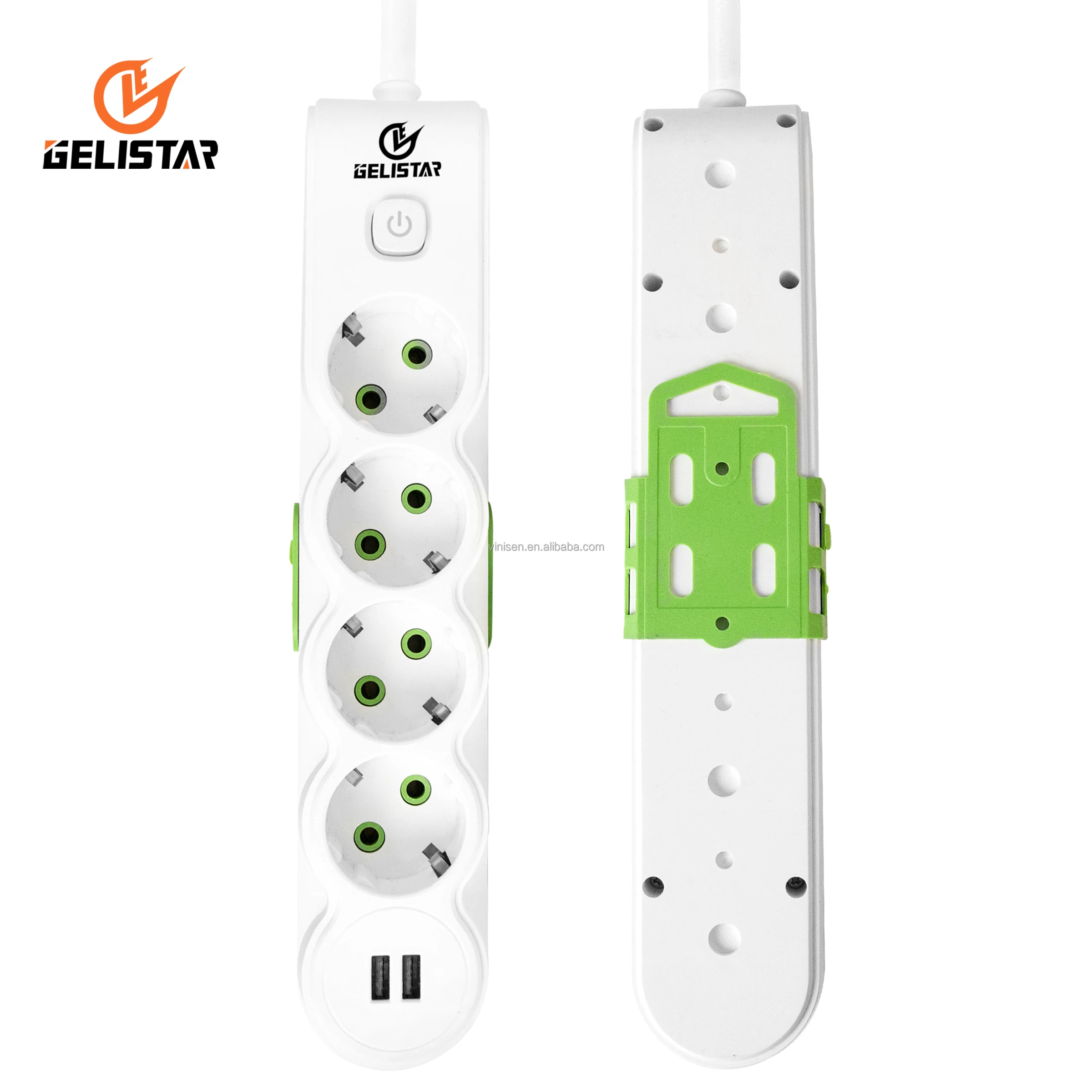 4-gang German Standard USB Charging Ports Hot Selling Extension Power ...