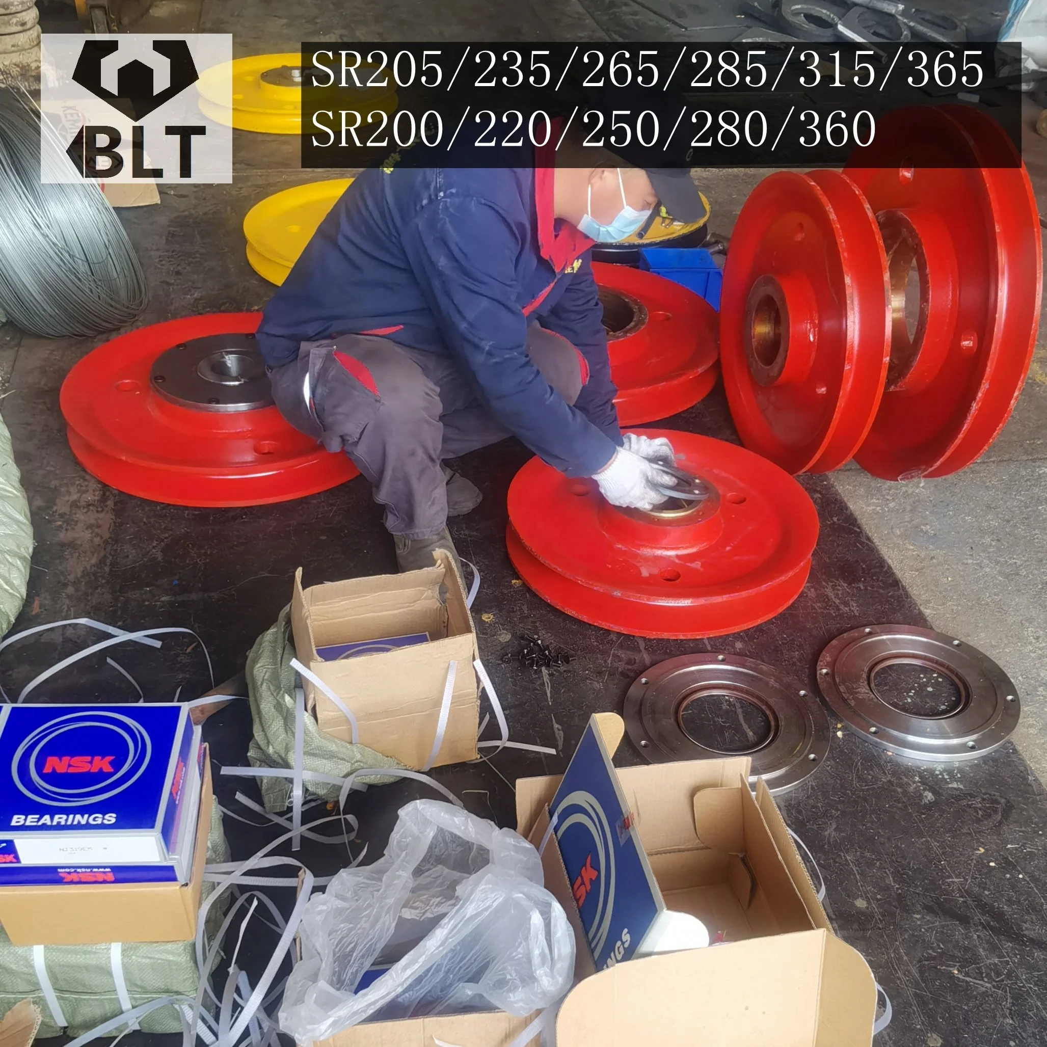 Hot Rolling Wire Rope Steel Lifting Pulley Pulley for Kelly Bar of Rotary Drilling Rig Pulley ...