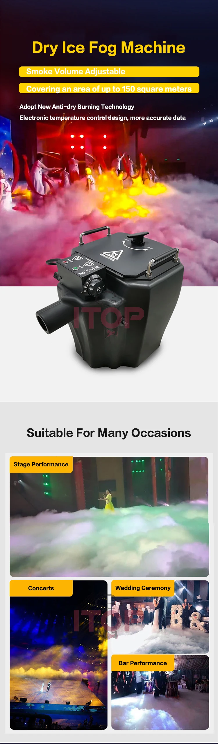 Dry Ice Low Lying Fog Smoke Machine For Wedding Stage Party - Buy Low ...