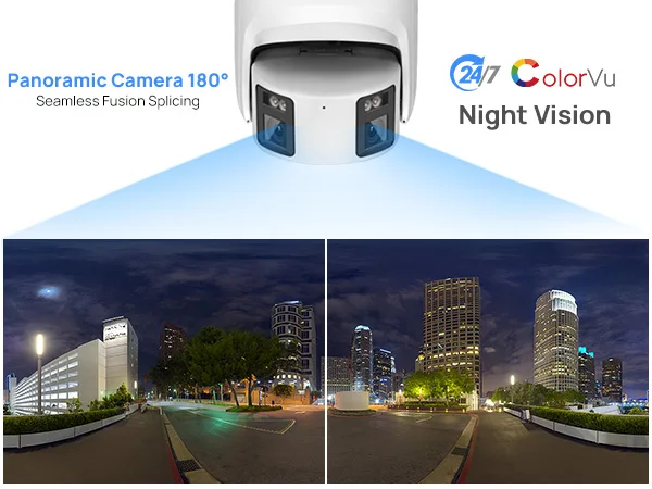 Hik 8MP Panoramic Colorvu Camera - Reliable & Versatile