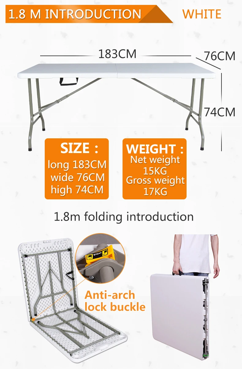 Folding Rectangular Portable Outdoor Stall Long Table Simple Plastic ...