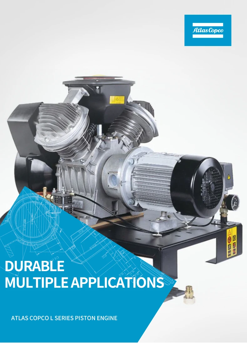 Atlas Copco Oil-Free Piston Compressors - Heavy Duty & Efficient