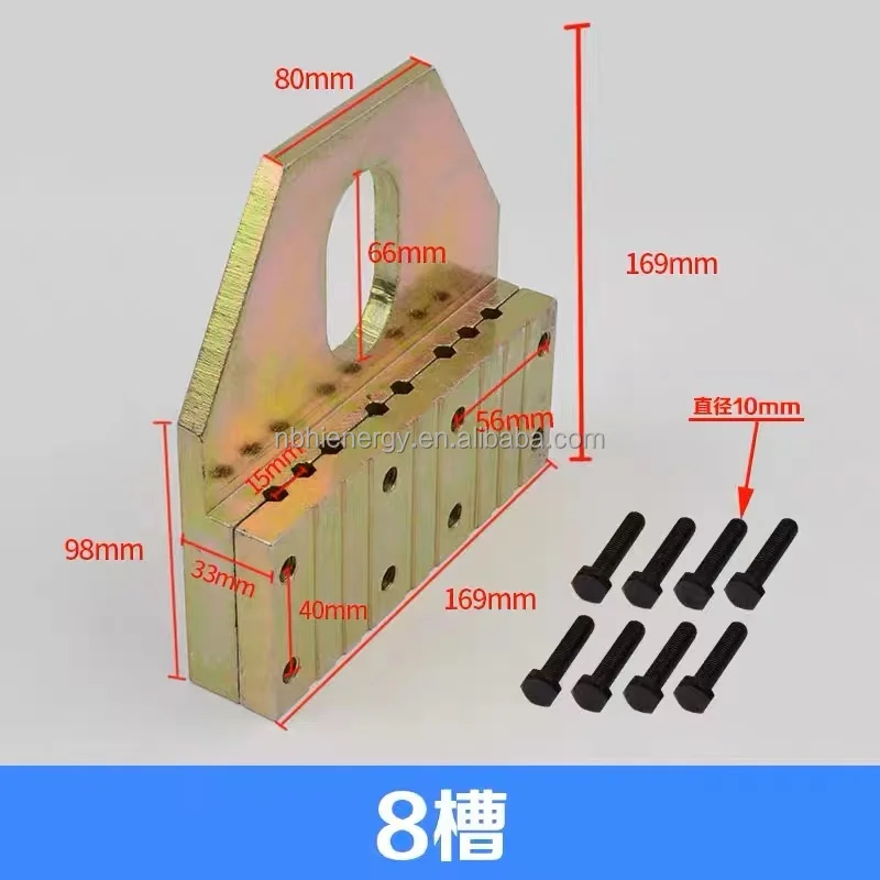 Elevator Parts Elevator Rope Clamp Elevator Wire Rope 6-slot 8-slot ...